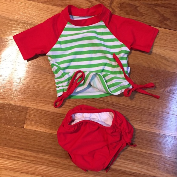 i play. | Swim | I Play 2piece Rash Guard With Swim Diaper Set | Poshmark